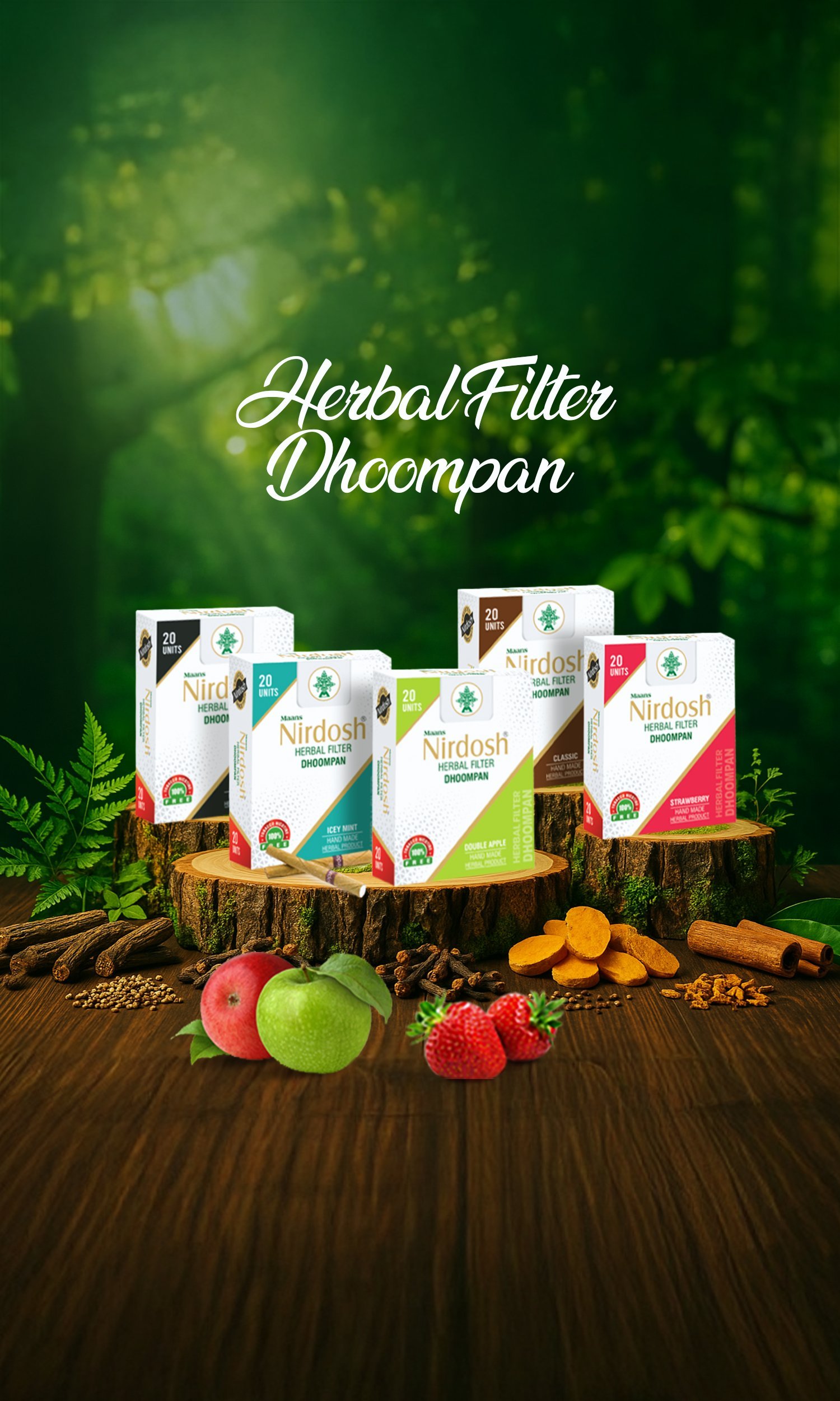 Buy Herbal Cigarettes Online | Nirdosh Herbal Cigarette