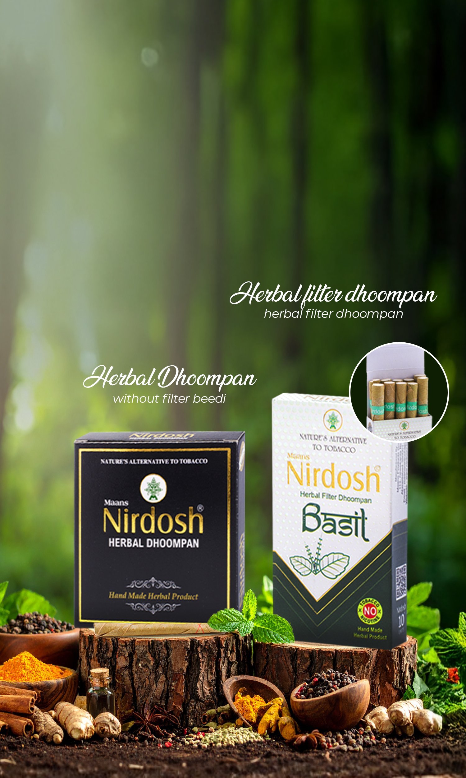 Buy Herbal Cigarettes Online | Nirdosh Herbal Cigarette